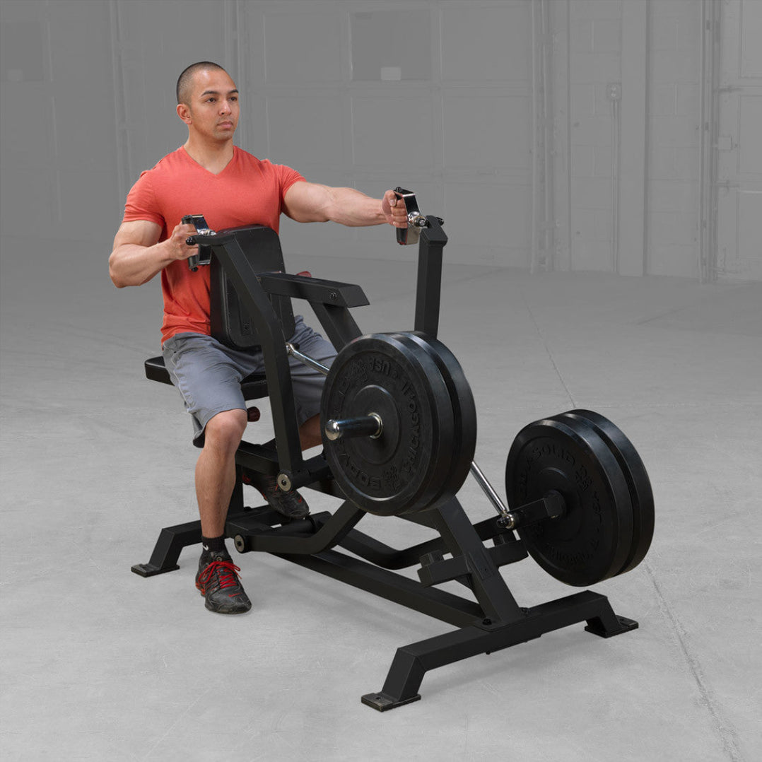 Body Solid Pro Clubline LVSR/LVSRB Leverage Seated Row Machine — Select ...