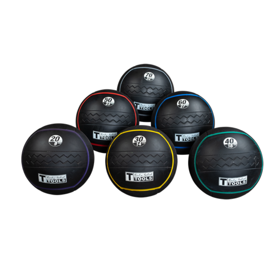 Body Solid Tools BSTHRB Heavy Rubber Balls — Select Fitness