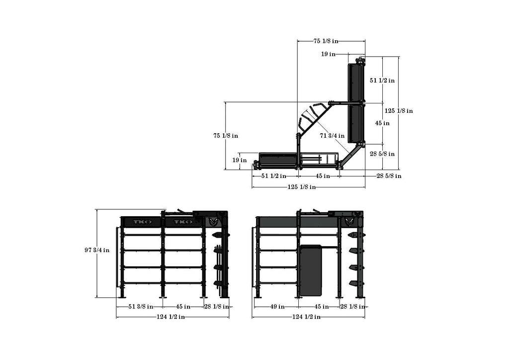 Corner Storage Suspension Bay — Select Fitness