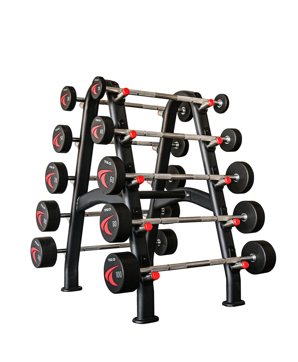 TKO Strength 10 Pair Fixed Barbell Rack — Select Fitness