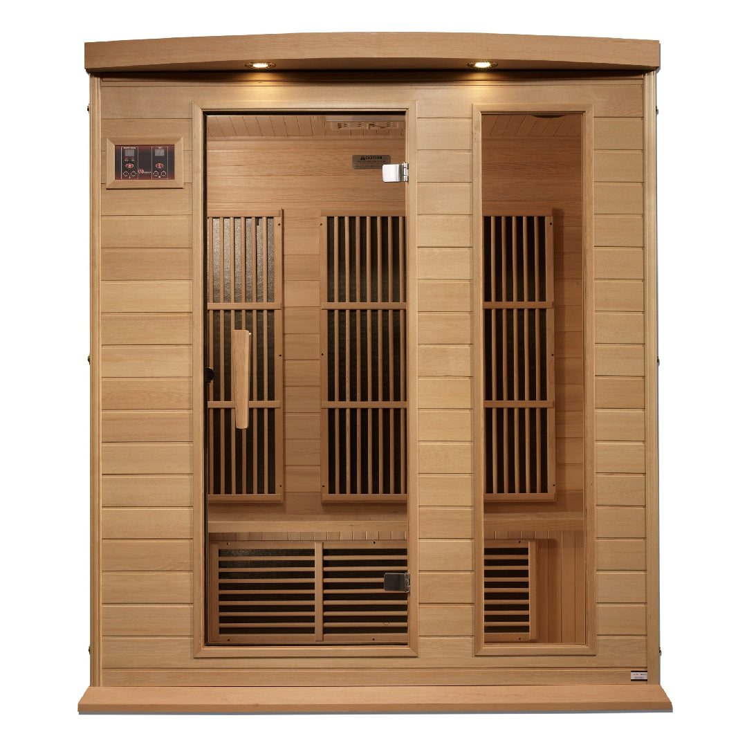 Maxxus Saunas MX-K306-01-ZF 3 Person Near Zero EMF FAR Infrared Sauna ...