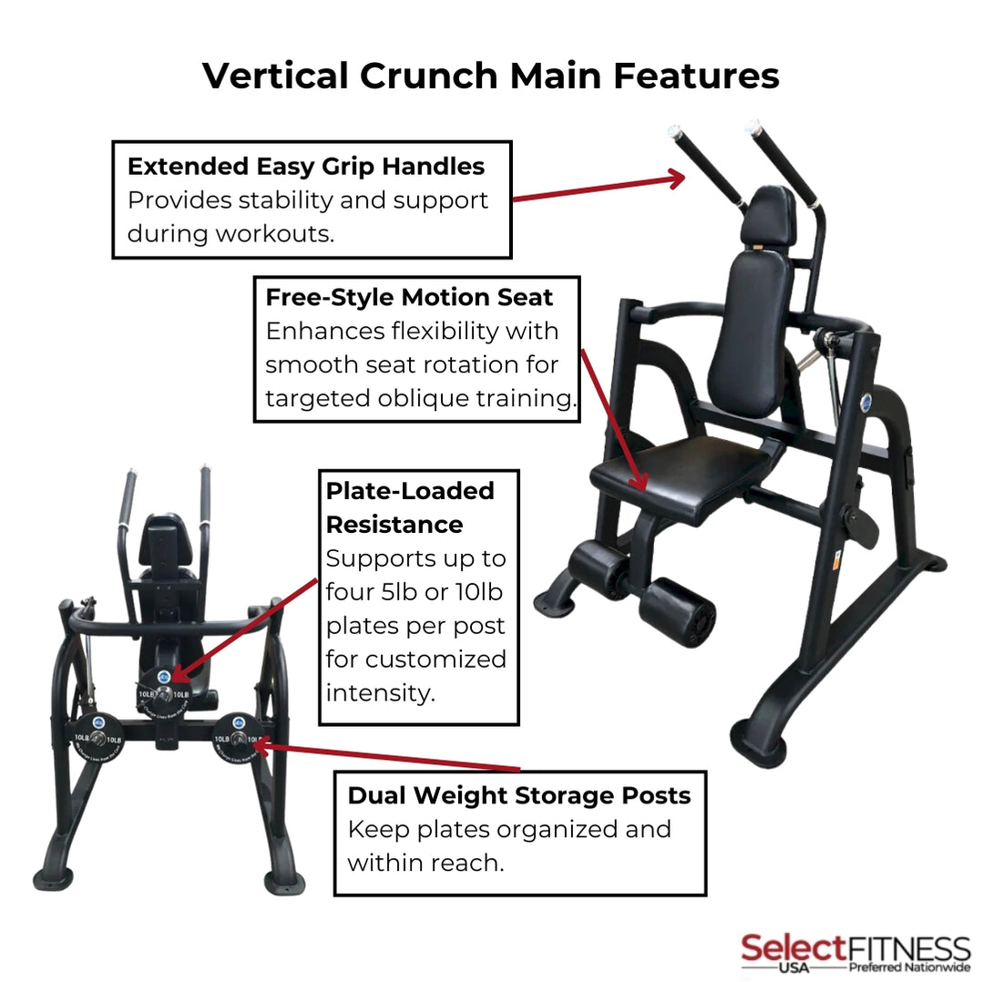 The Abs Company Vertical Crunch Ab Bench For Sale — Select Fitness