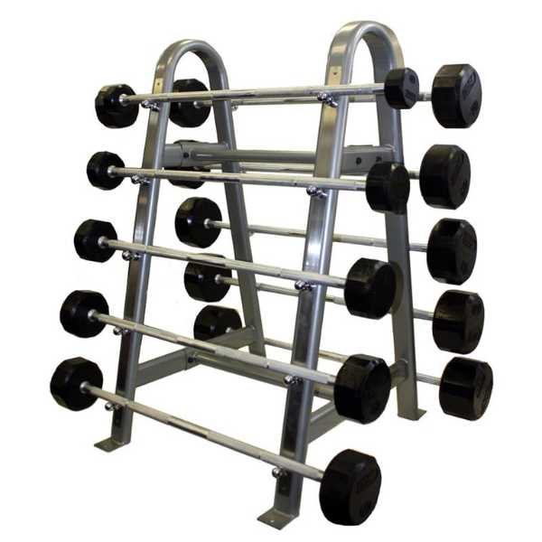 Troy Barbell 12-Sided Rubber Barbell Set with Rack For Sale — Select ...