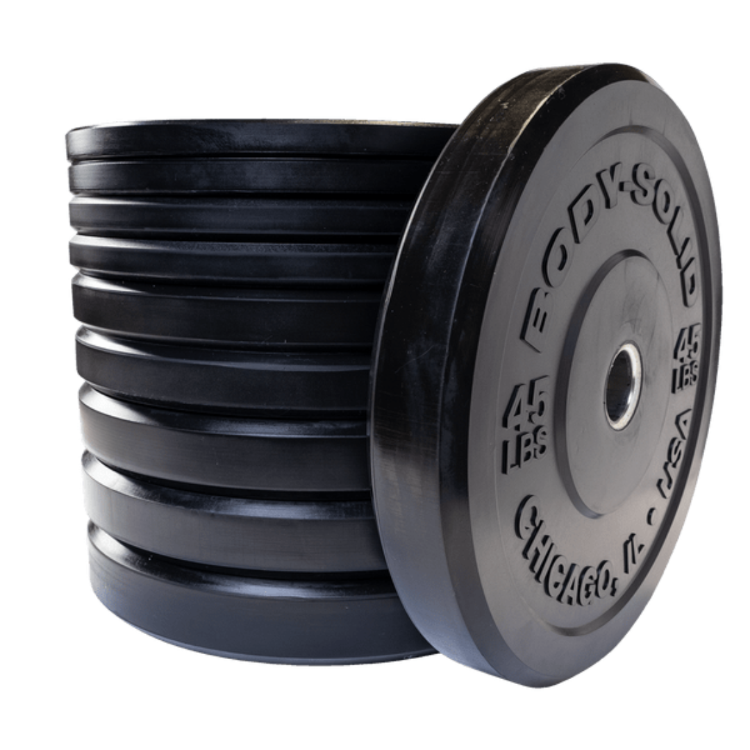 Body Solid Extreme Chicago Bumper Plates 260 Lb. Set — Select Fitness