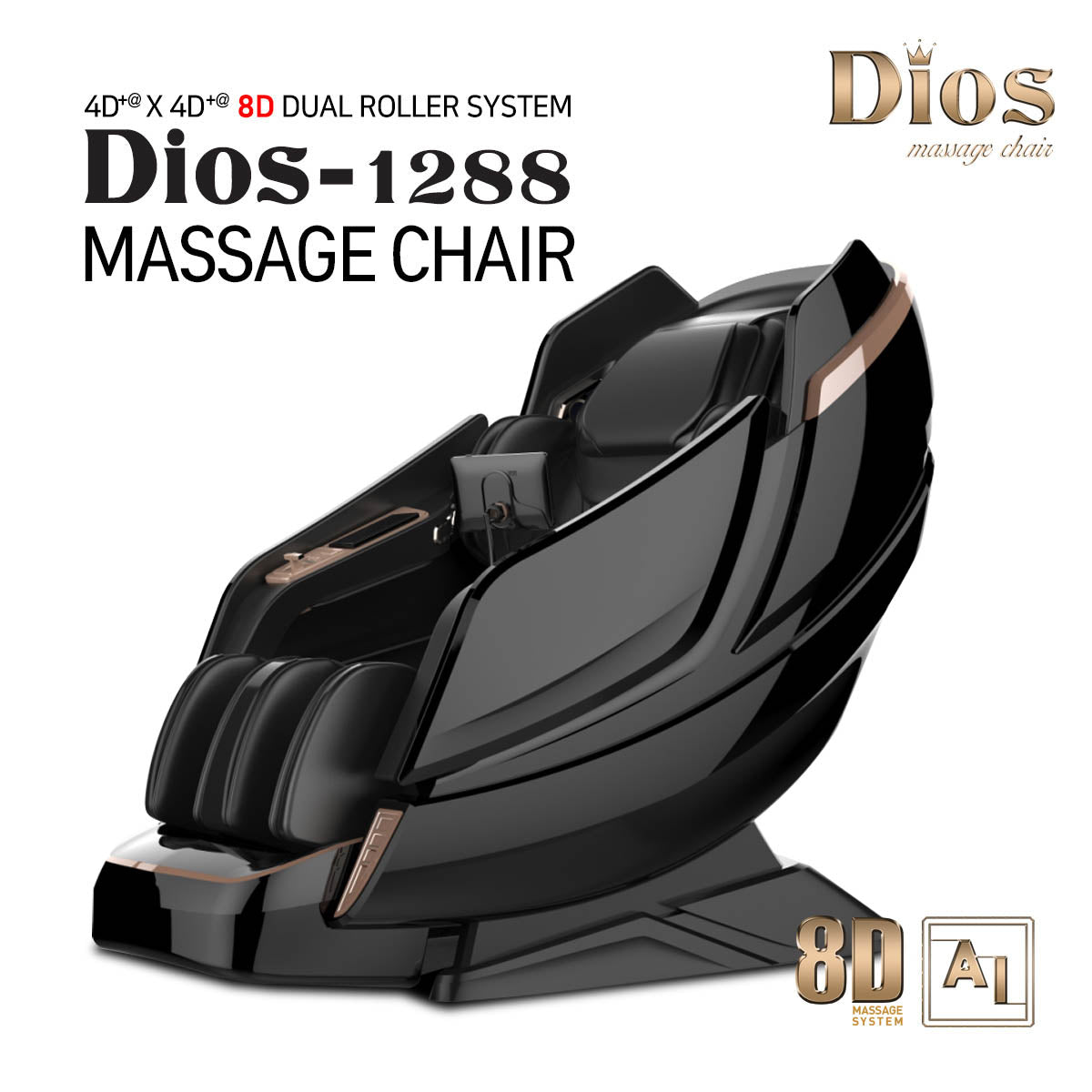 Kahuna Chair Dios-1288 8D AI Massage Chair — Select Fitness