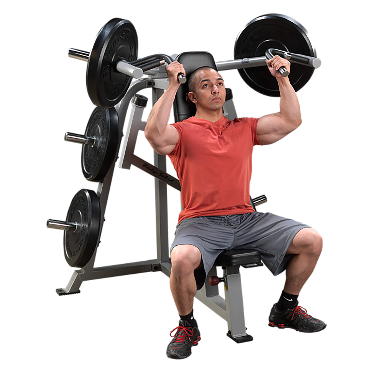 Body Solid Plate Loaded Shoulder Press Machine | Free Shipping — Select ...