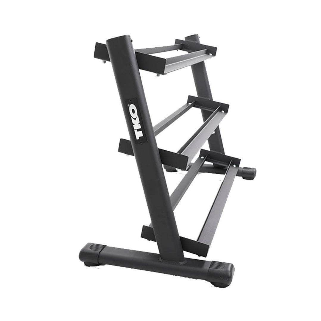 TKO Strength 3-Tier Rail Dumbbell Rack 6230-B — Select Fitness